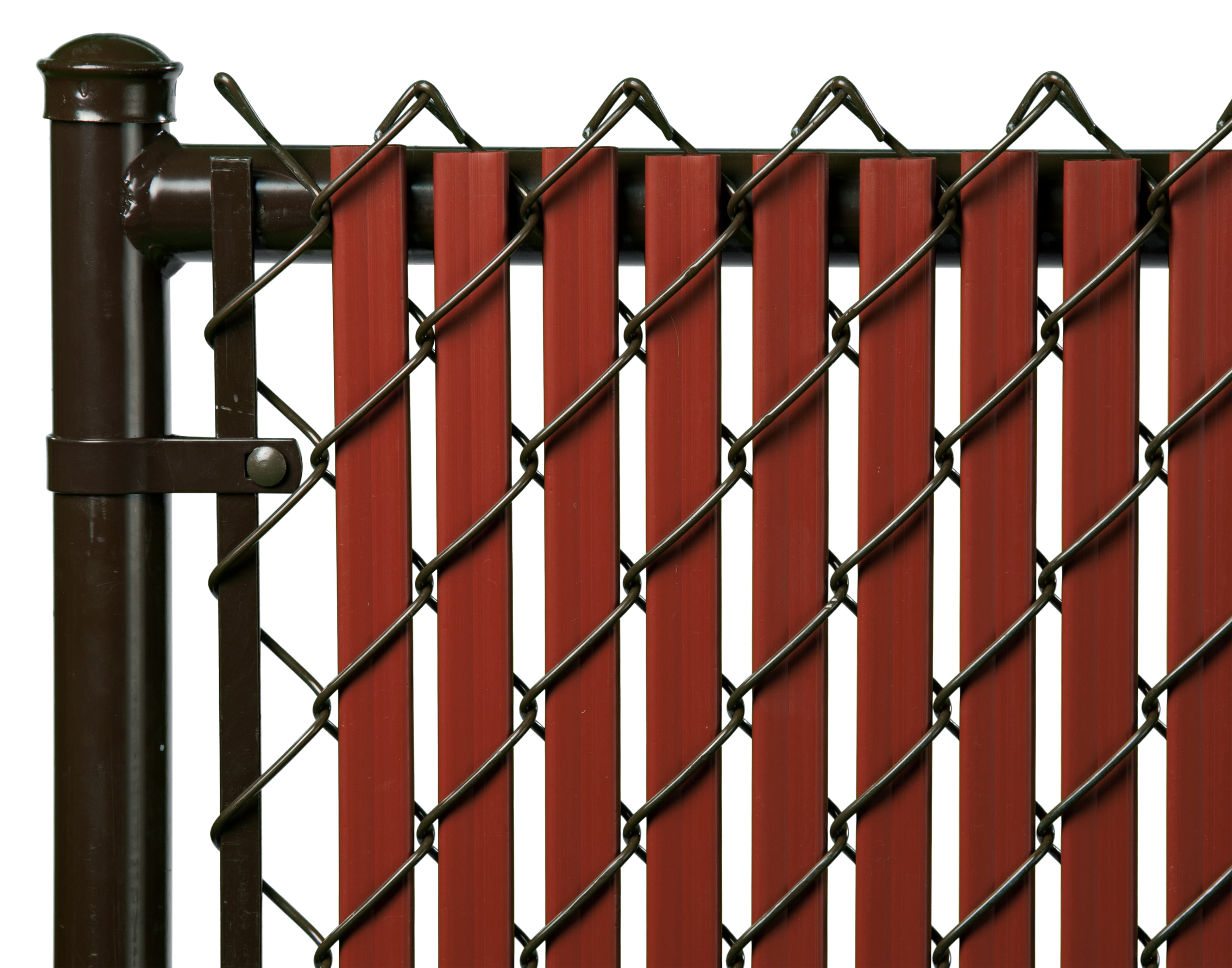 Redwood 7ft Tube Slat for Chain Link Fence - Walmart.com - Walmart.com