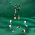 1 Box 40Pcs 4 Style 304 Stainless Steel Stud Earring Findings Golden ...