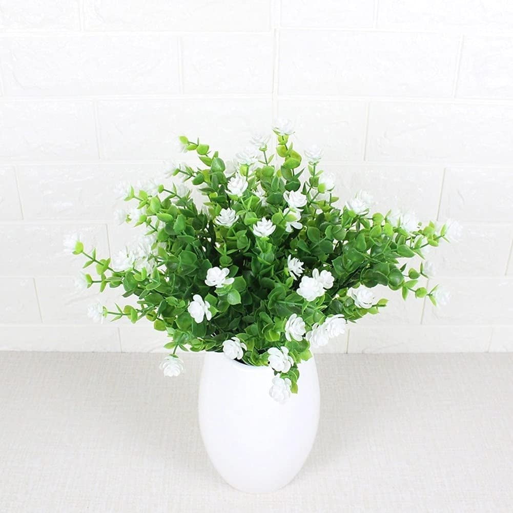 HAOSHICS 6pcs Artificial Plastic Corn-flower Fake Flowers Outdoor UV ...