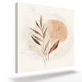 Bohemian Color Block Abstract Leaf Canvas Artwork Painting Art, Nordic ...