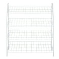 Rubbermaid Freestanding 4-Tier Wire Shelf Shoe Rack and Organizer, White - Walmart.com