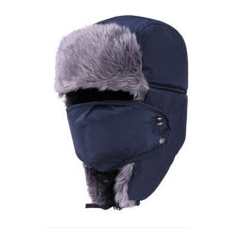 Windproof Trapper Hats Warm Earflap Face Mask Trooper Hat Winter Hats ...
