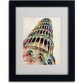 Free Shipping! Trademark Fine Art Leaning Tower of Pisa Matted Framed ...