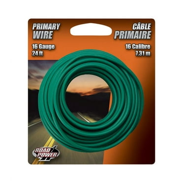 Coleman Cable 6926638 33 ft. 18 gau Primary Wire, Copper - Green ...