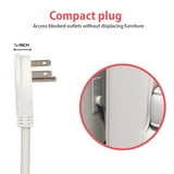 Hammerhead 3 Outlet Power Strip Plug Extender Solution, White, 1.5 ft ...