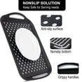 Large Rectangular Serving Trays Black & White - 2 Packs - Walmart.com