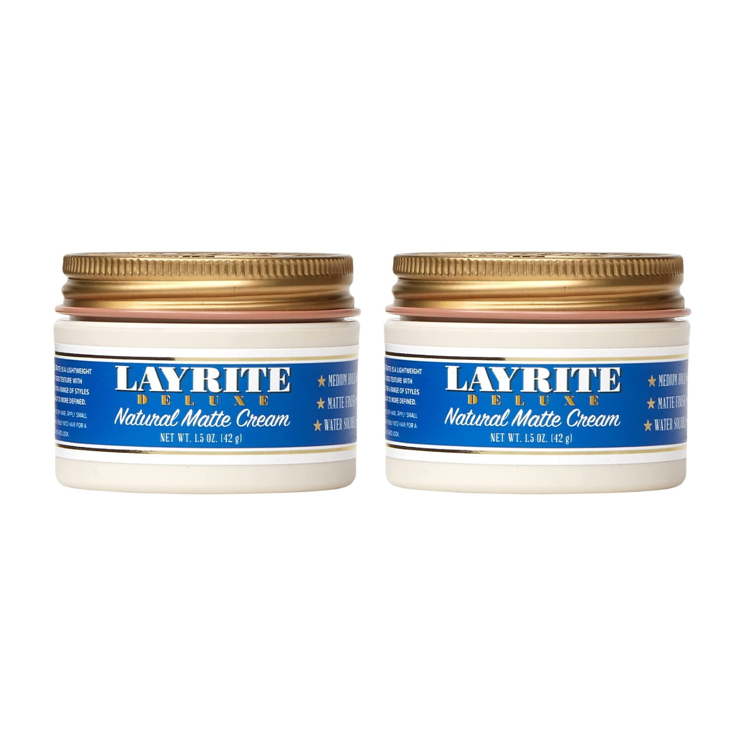 Layrite Natural Matte Cream, 1.5 oz (2 Pack) - Walmart.com