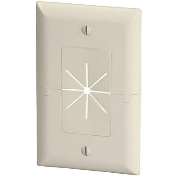 Monoprice Split Plate with Flexible Opening, Lite Almond - Walmart.ca