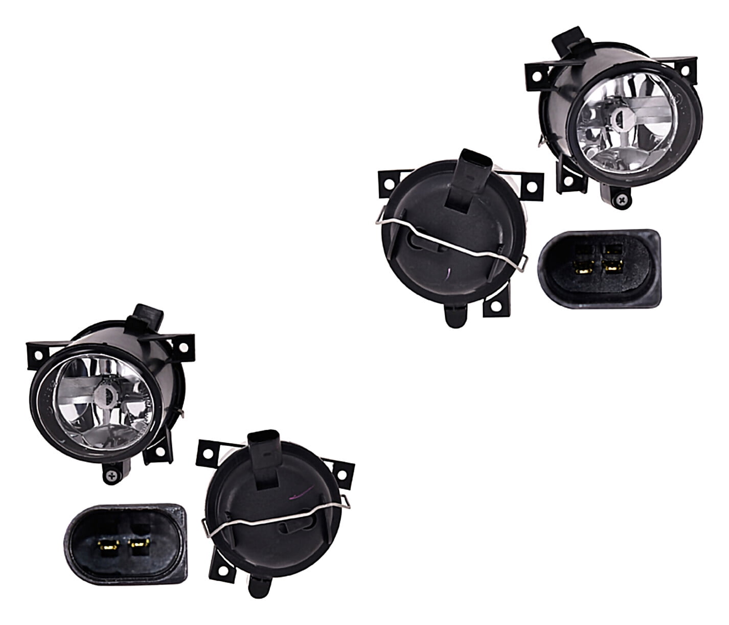 Par de Faros Para Niebla Pointer 2006 A 2009 Volkswagen S/Foco C/Leds ...