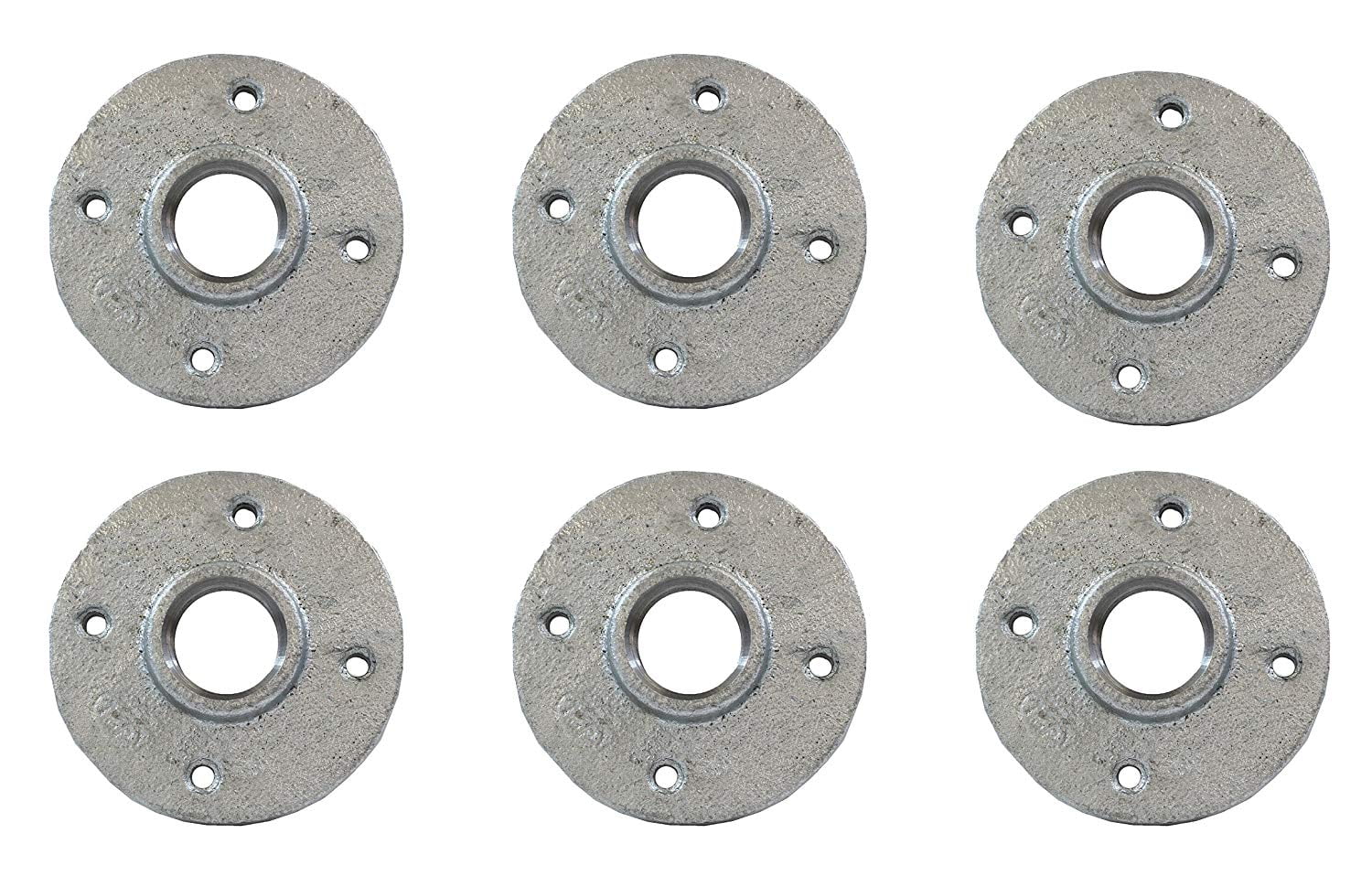 Galvanized Malleable Iron Pipe Floor Flanges Fittings with Four Holes ...
