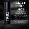 L3 Level 3 Black Hair Fiber Spray - Covers Bald Spots & Thinning Hair ...