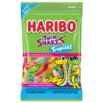 HARIBO Berries Original Red and Black Raspberry Gummies Fruit Flavor ...
