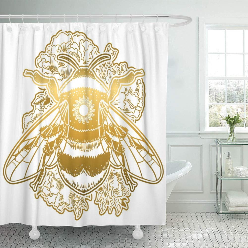 PKNMT Black Bumblebee Tattoo Sketch of Bee Mystical and Esoteric ...