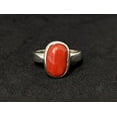 Natural Red Coral Silver Ring | Certified Moonga Mangal Dosh Mars ...