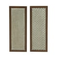 DecMode Diamond Pattern Grates Wall Panel - Set of 2 - Walmart.com