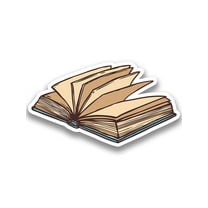 An Open Book Sticker -Smartprints Designs, Vinyl Sticker - Walmart.com