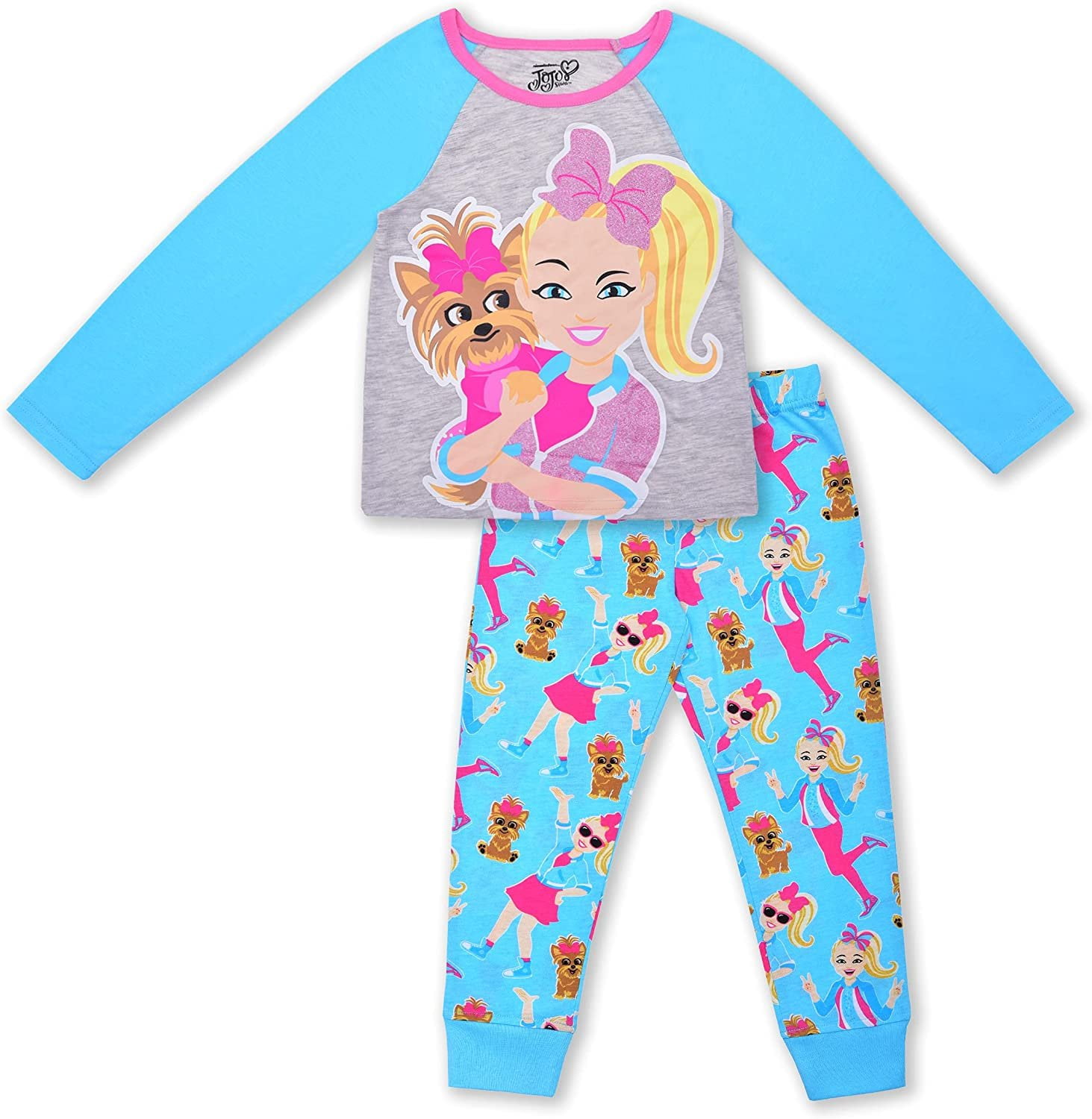 Nickelodeon JoJo Siwa Jogger Set for Girls, 2 Pack Long Sleeve Tee and ...