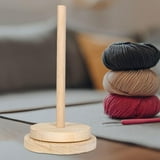 Wood Yarn Holder, Yarn Storage Organizer Yard Winding Revolving Yarn ...