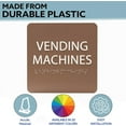 ADA CENTRAL SIGNS - 6" X6" Vending Machines Sign - ADA Compliant ...