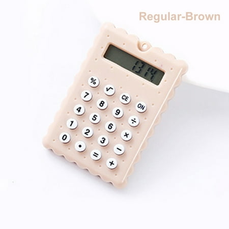 Mini Cute Calculator Pocket Size 8 Digits Display Portable Handheld ...