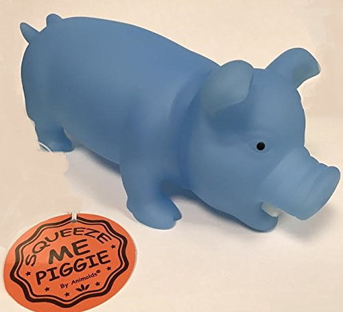 Animolds Squeeze Me Piggy, Blue - Glow in the Dark - Walmart.com