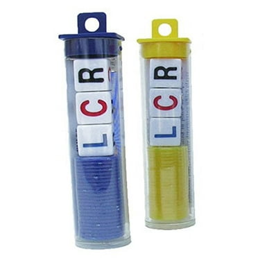 BIG LCR® Left Center Right™ Dice Game - Zip Bag (YELLOW) - Walmart.com