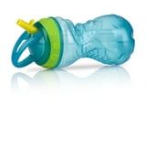Nuby Toddler Trainer, 2 Pack 10 Ounce Spill-Proof Flip-It Straw Sippy Top Cup, Baby Cups, Colors ...