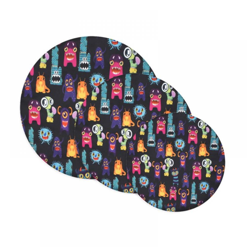 3 Pieces Reusable Bowl Covers Woven Elastic Food Storage Covers Fabric ...