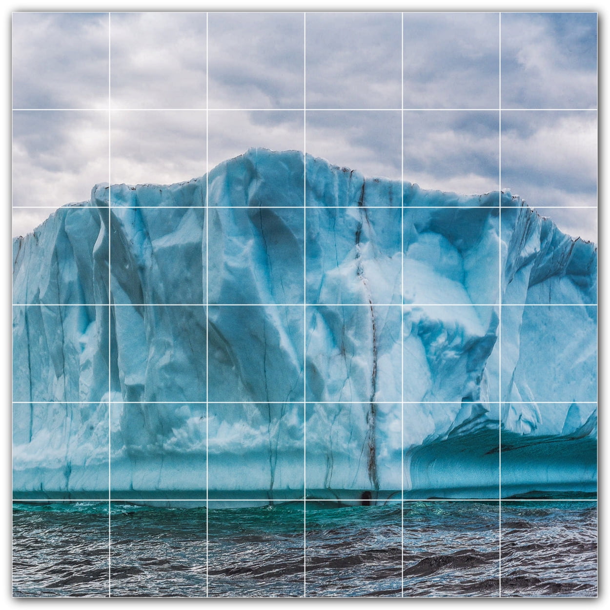 Picture-Tiles.com: Glacier Ceramic Tile Wall Mural WAL500730-66XL. 72"W ...