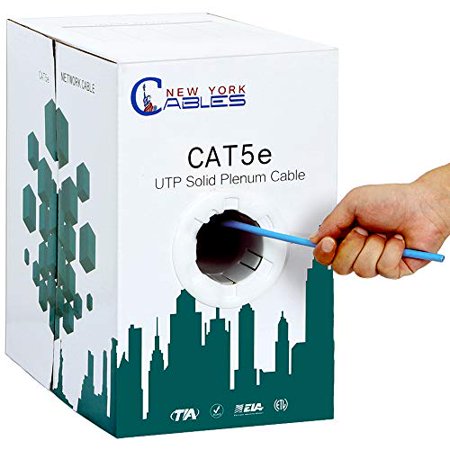 Cat5e Plenum Cable 1000ft | Quality Test Passed High Bandwidth, Solid ...