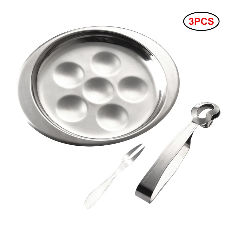 Click here for Dewin Stainless Steel Snail Plate Set Escargot Din... prices