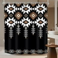 Black Green Marble Shower Curtain, Modern Luxury Black Gold Veins ...