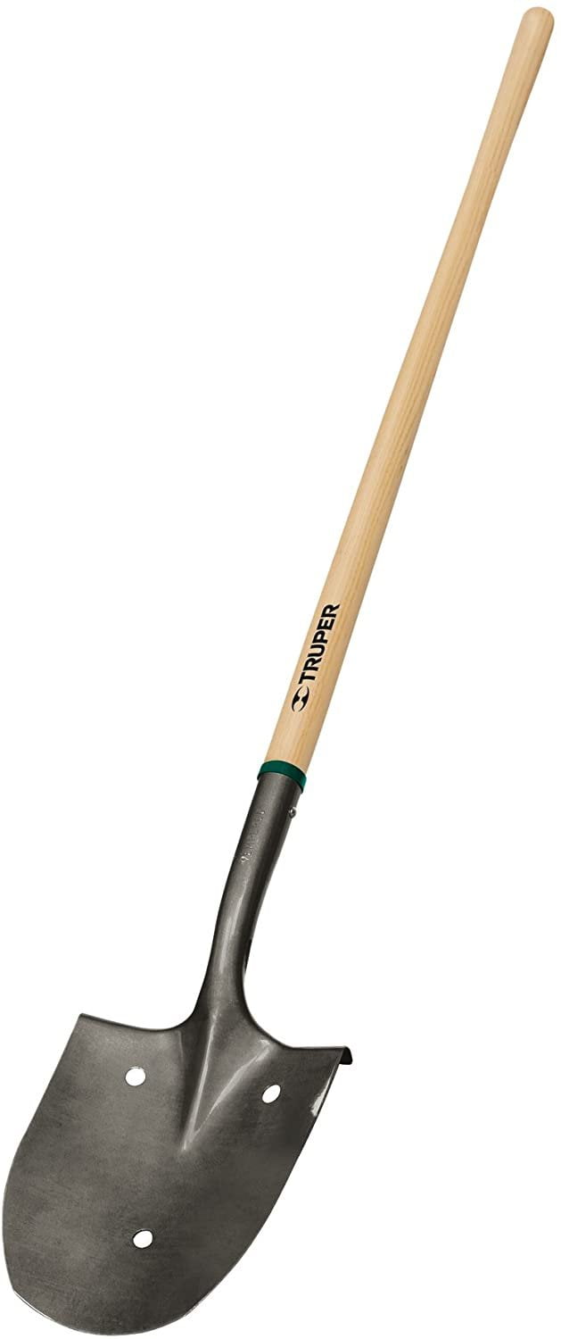 Truper 31271 Tru Tough Perforated Rice Shovel with Long Handle, 48-Inch ...
