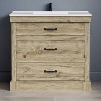 Teamson Home Donovan 36" Single Bathroom Vanity with Square Sink and ...