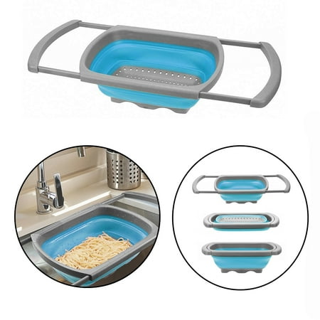 Colander Collapsible, Colander Strainer Over The Sink Vegtable/Fruit ...