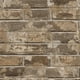 VEELIKE Brown Brick Wallpaper 15.7''x118'' 3D Brick Stone Stick on ...