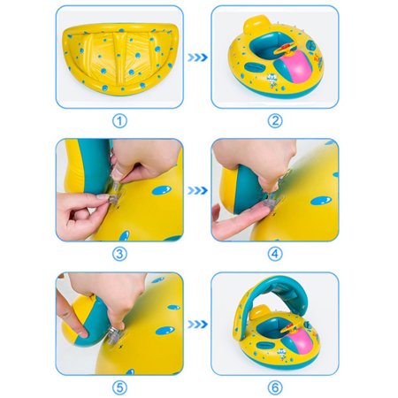 Baby Swimming Pool Float Baby Swimming Pool Float With Sun Protection ...