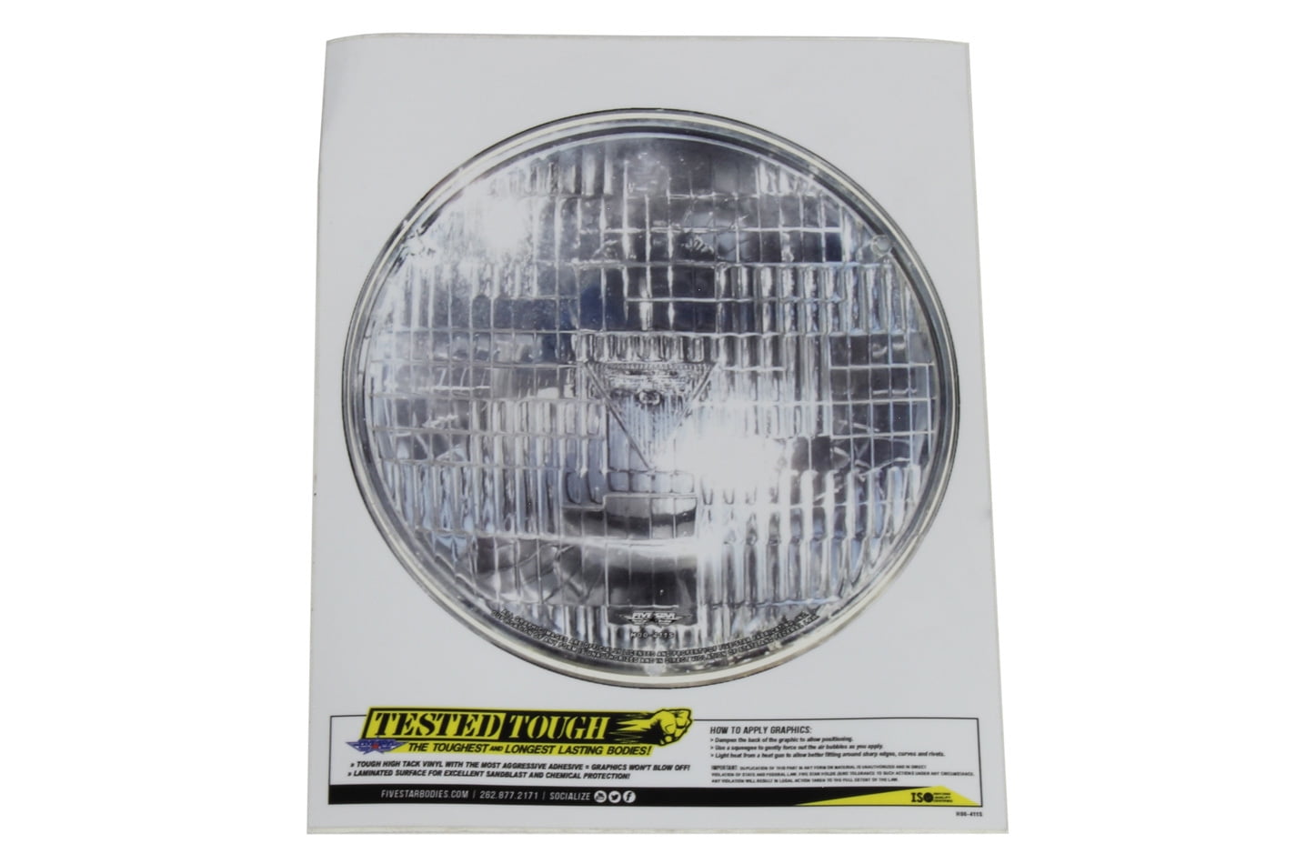 Univer. Headlight Decal 7.25in Diameter - Walmart.com