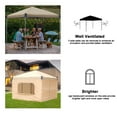 Aoodor Pop Up Canopy Tent, Enclosed Camping Wall Sides, Instant Shade ...