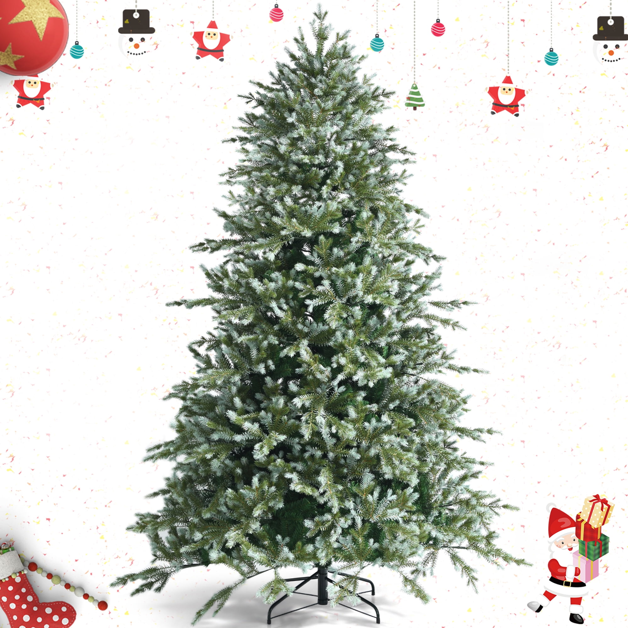 Click here for Gymax 8 Ft Artificial Christmas Tree Unlit Hinged... prices