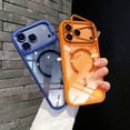 Camera Bracket Shockproof Clear Magnetic Phone Case for iPhone ...