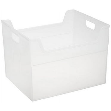 Office Depot Stackable File Tote Box, Letter Size, 14 1/4in. x 23 3/8in ...