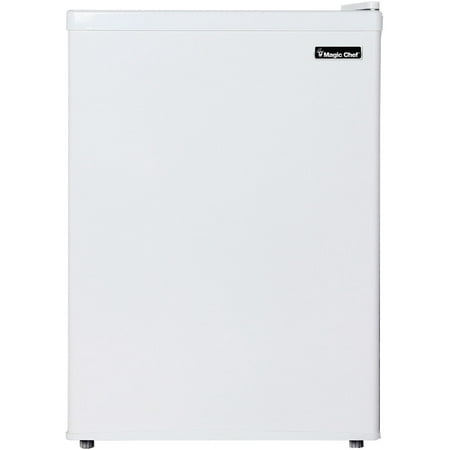 Magic Chef 2.4 Cu Ft Mini Refrigerator with Freezer MCBR240W1, White ...