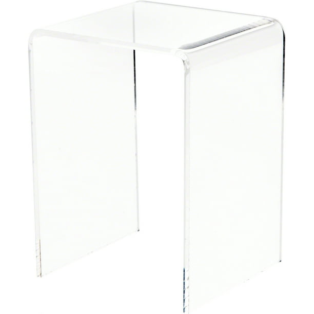Plymor Clear Acrylic Vertical Square Display Riser, 4.5" H x 3" W x 3 ...