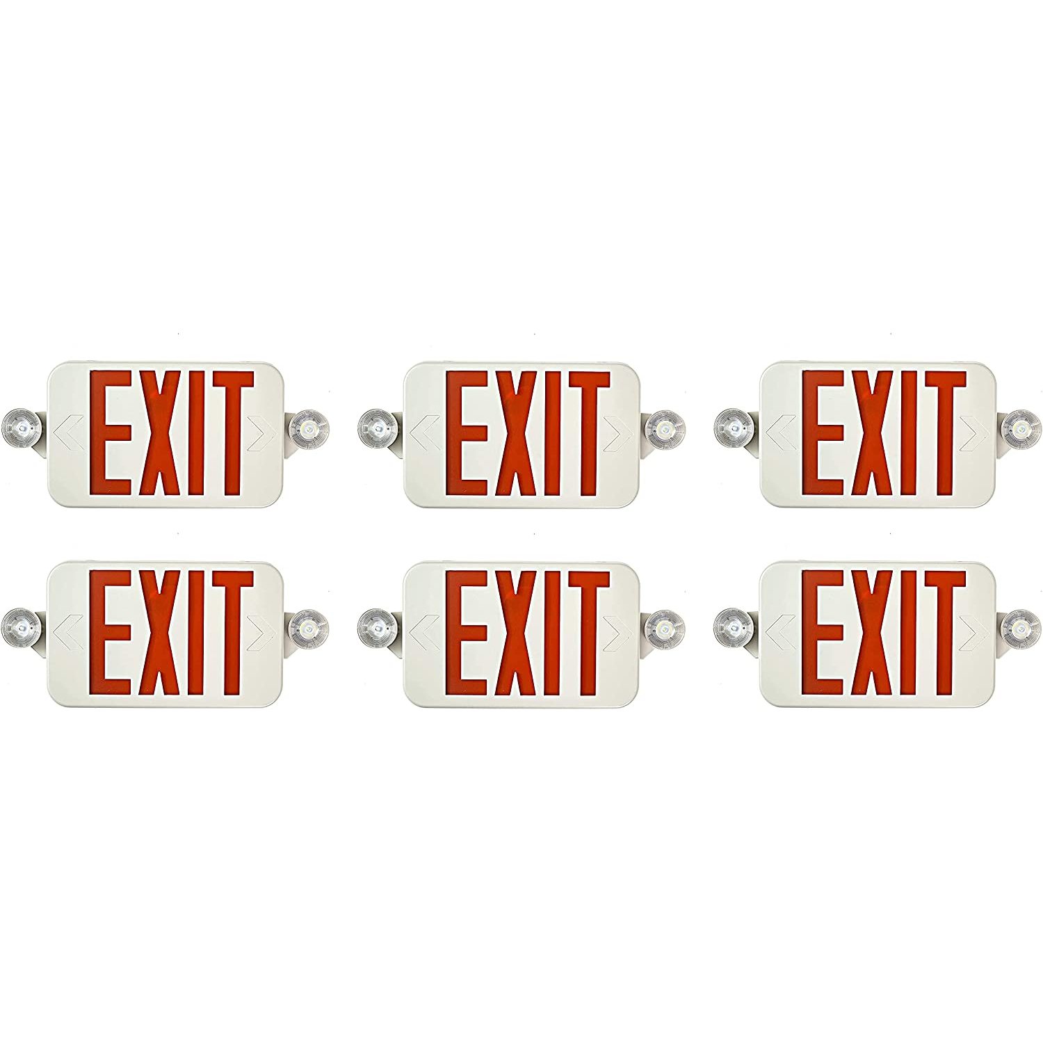 Codllyne All LED Decorative Red Exit Sign amp Emergency Light Combo ...