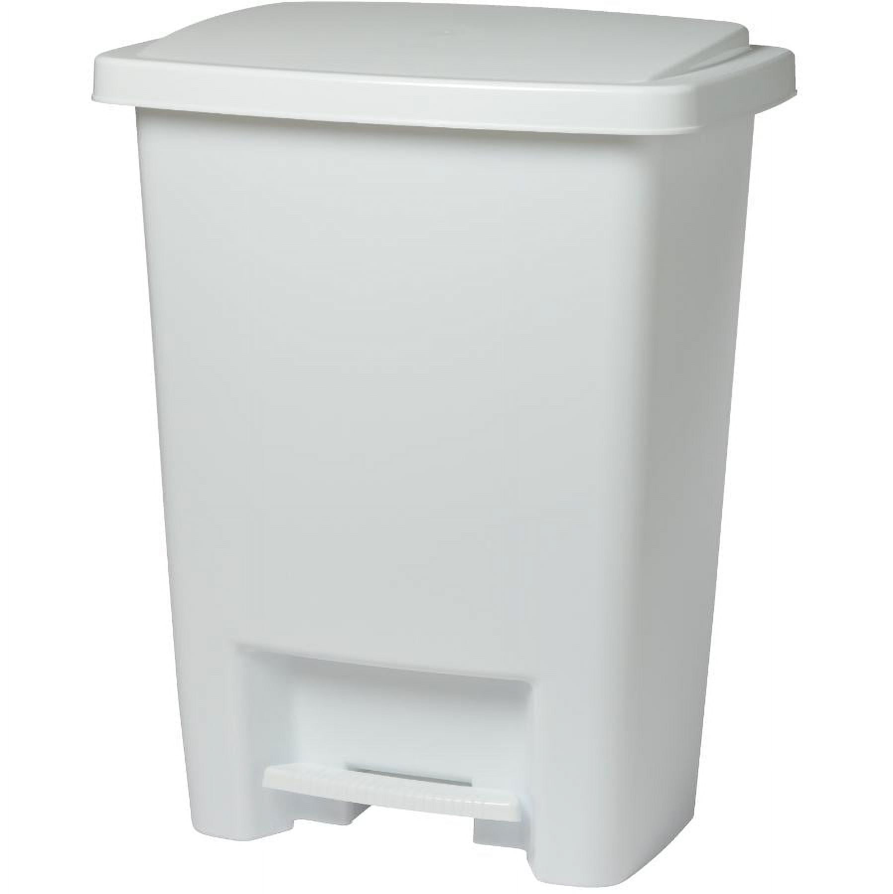 Step-On Garbage Can - White, 31.2 L - Walmart.ca