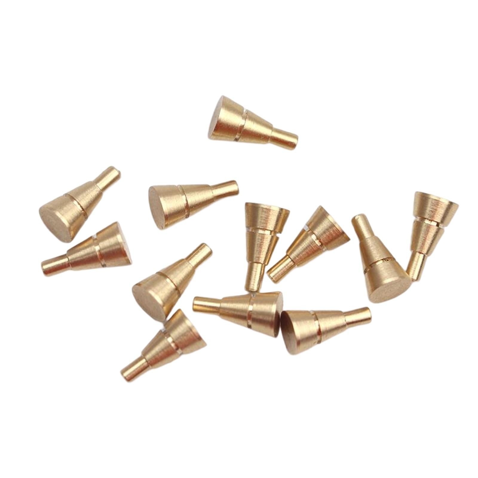 12 Pieces Miniature Door Handle Decor Round Metal 1:12 Scale Drawer ...