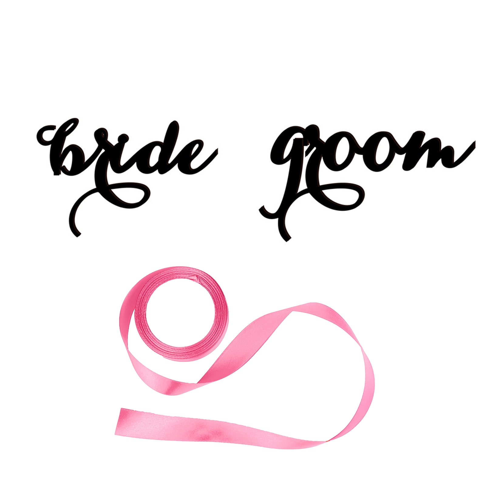 HES 1 Set Wedding Chair Signs European Style Rustic Wooden Hollow Out ...