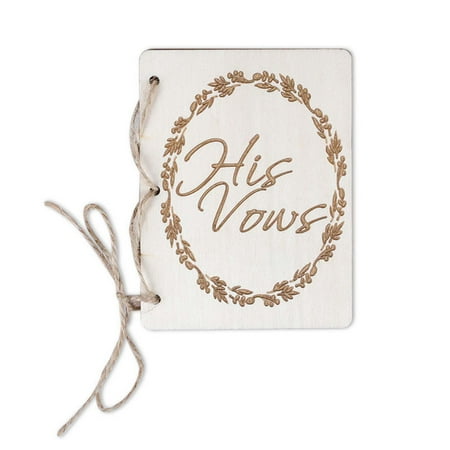 Nsxcdh on-Trend Low Spend Wedding Oath Book, His And Her Wedding Vows ...