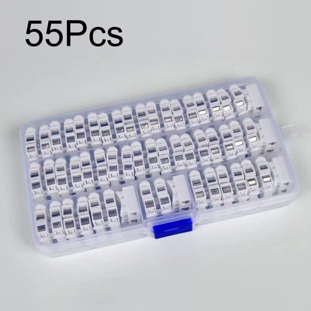 55 X Ch2 2Pin Quick Wire Connectors Electrical Terminal Block Connector ...